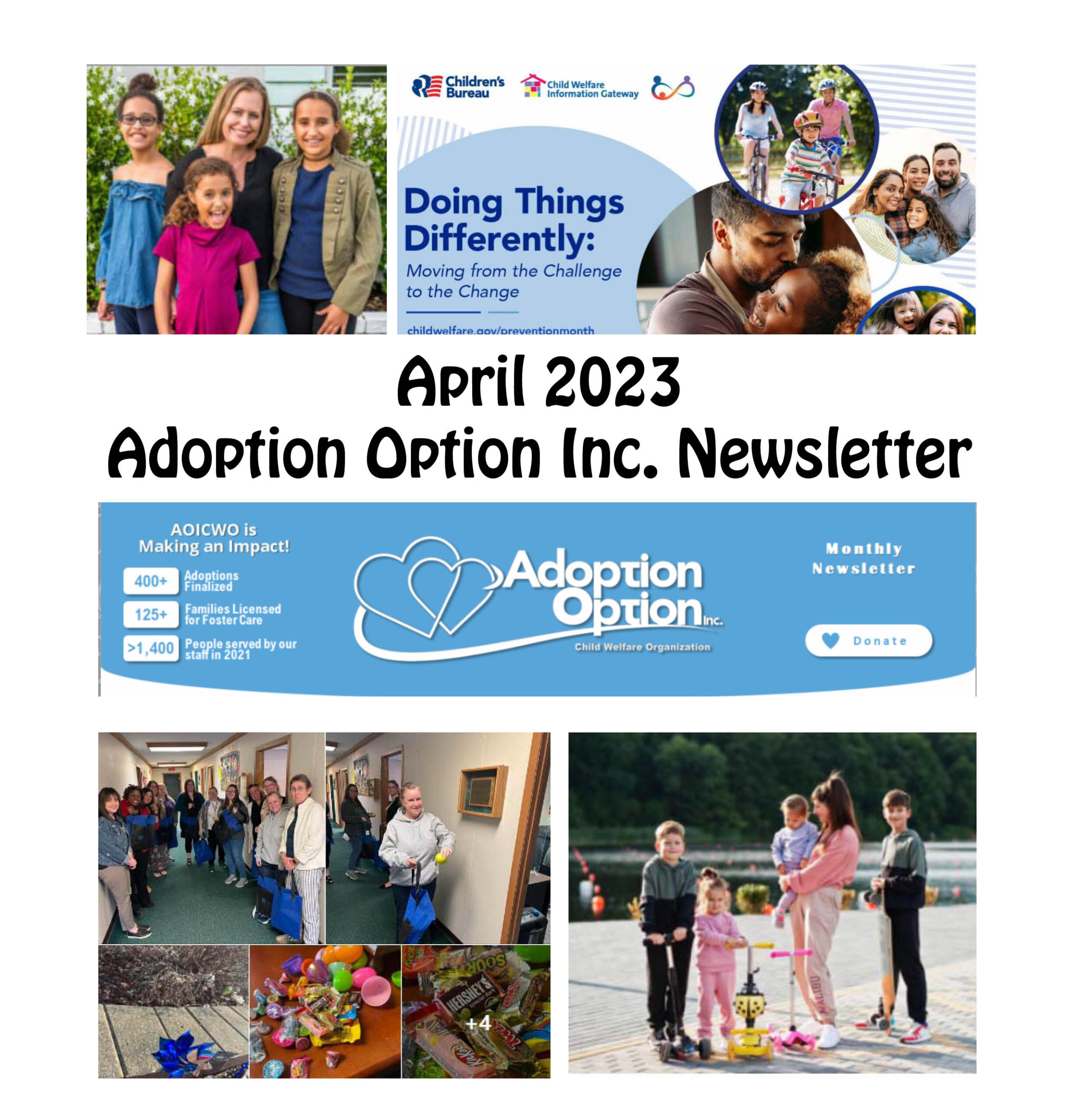 April 2023 Adoption Option Inc. Newsletter - Adoption Option April 2023 Adoption Option Inc. Newsletter - Adoption Option