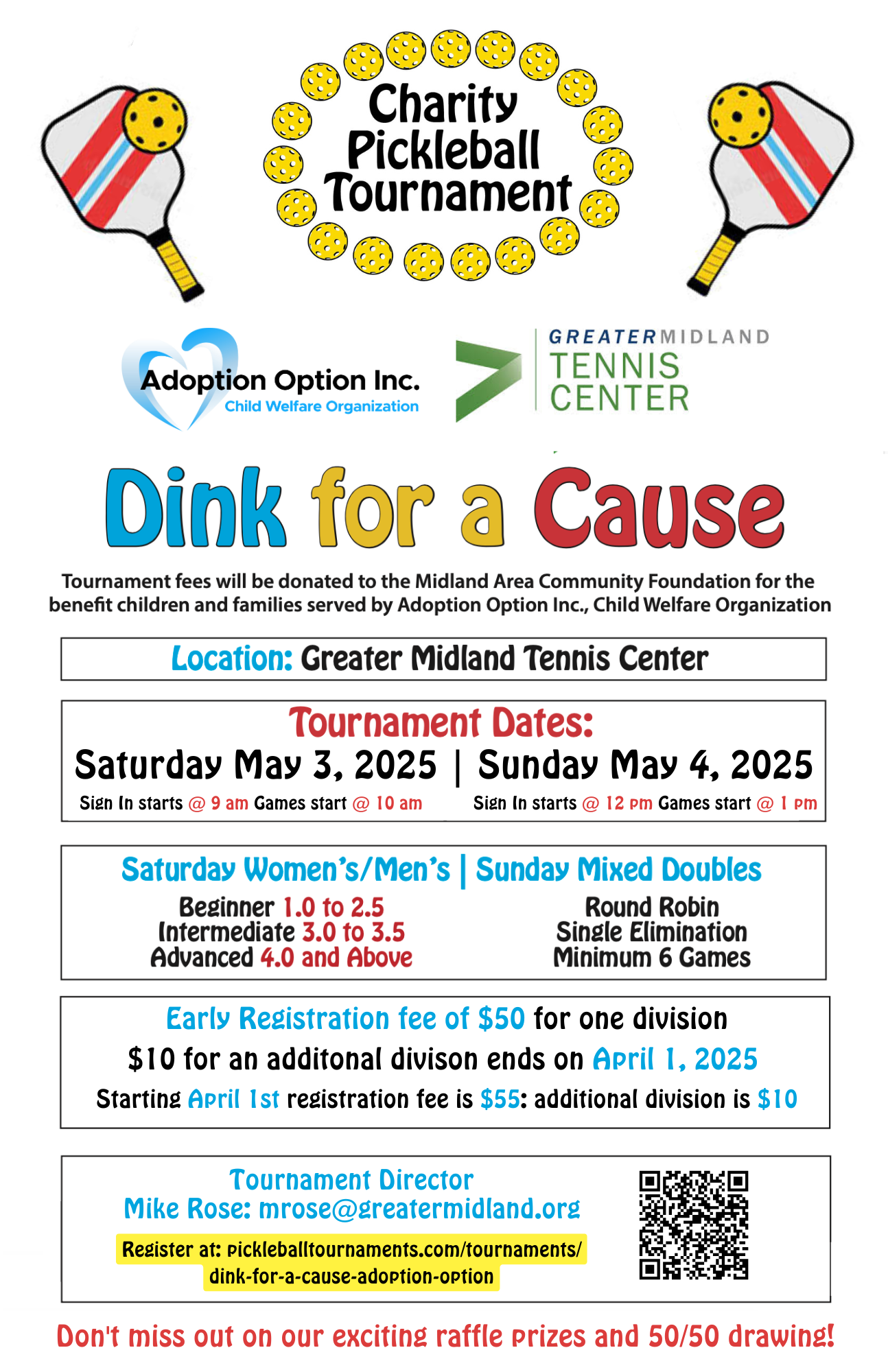 2025 Charity Pickleball Tournament - Adoption Option