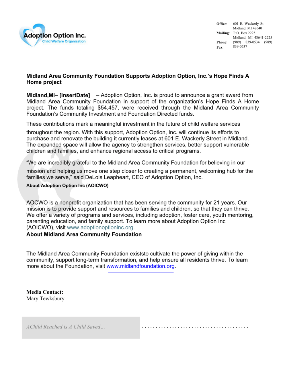 Home - Adoption Option